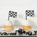 Checkered Flag Cupcake Toppers, Race Party Cupcake Toppers, Dirt Bike ...