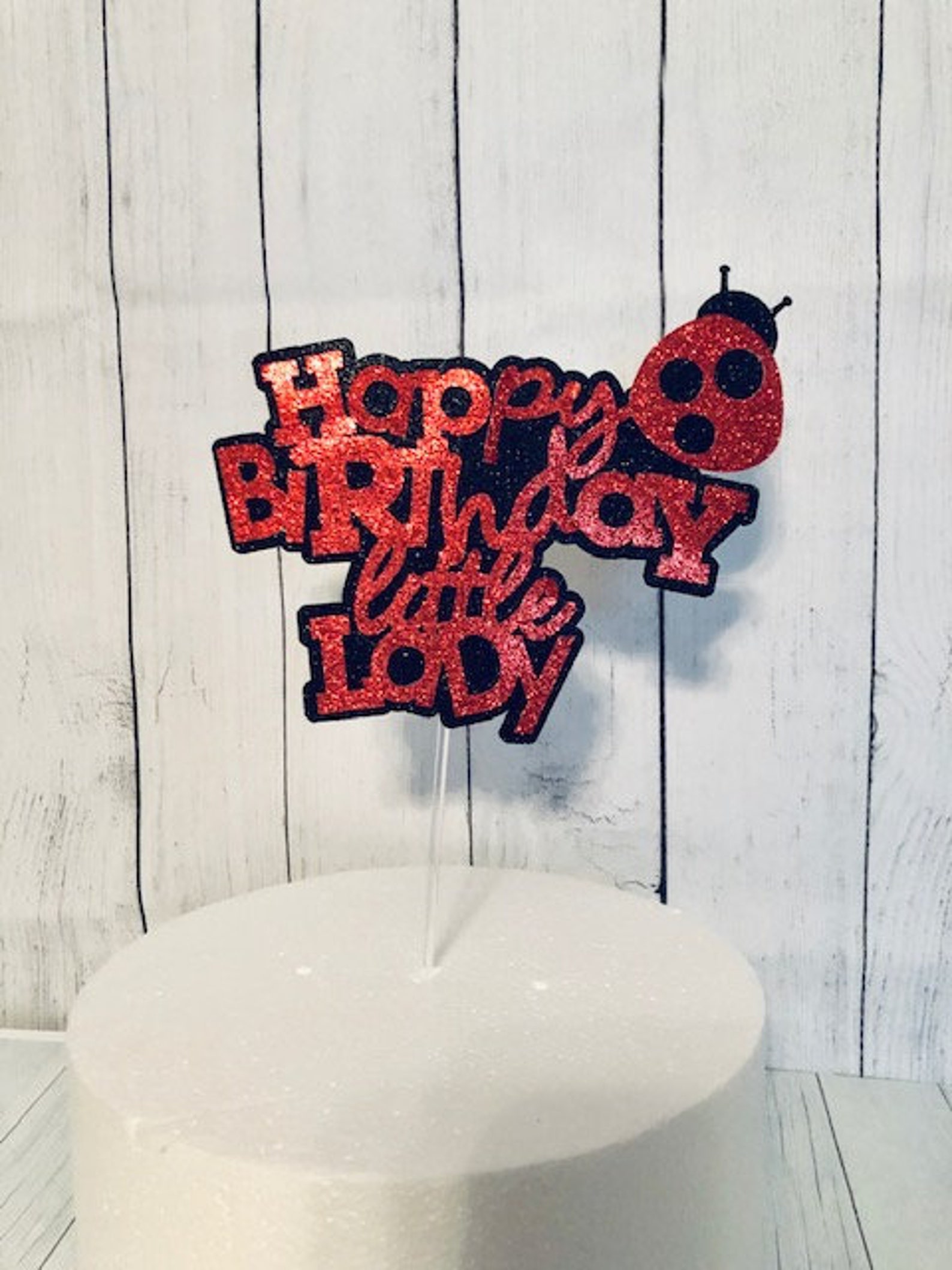 Lady Bug Cake Topper Lady Bug Party Decor Babys First - Etsy