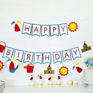 Beach Party Centerpieces, Summer Birthday Decor, Summer Party ...