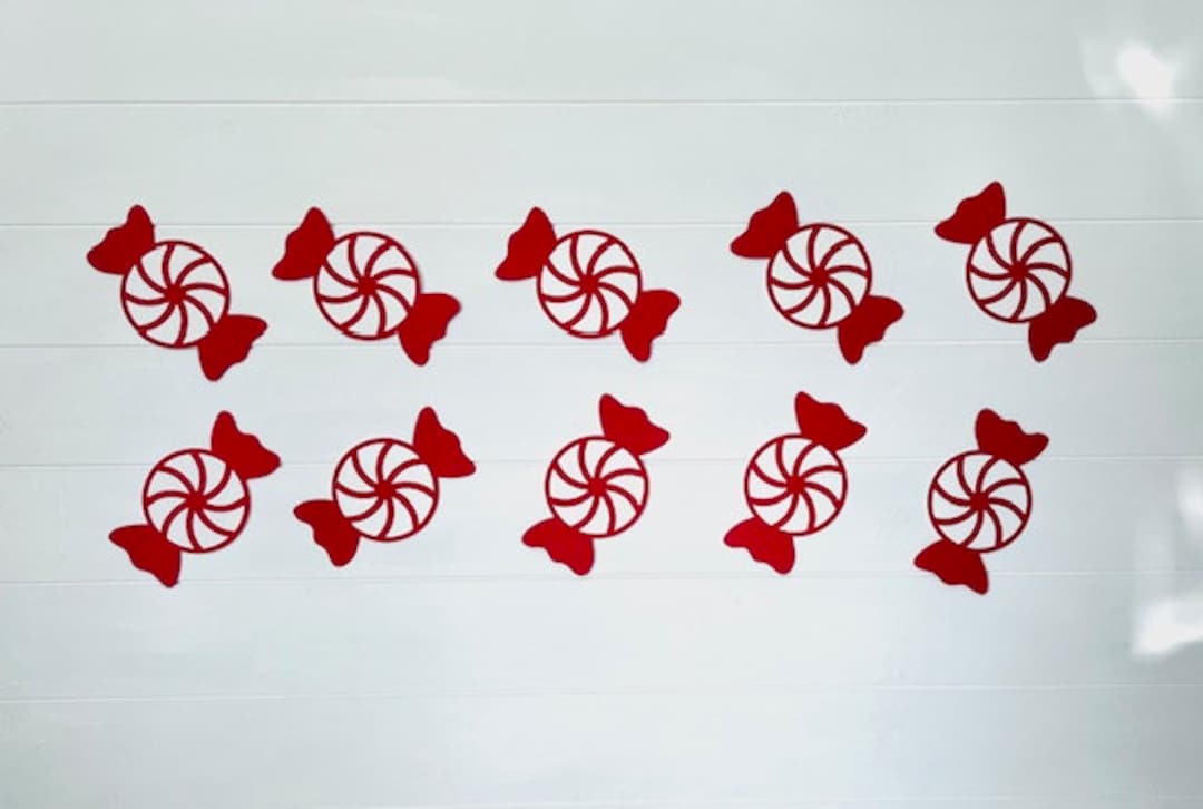 Christmas Candy Cut Outs, Whimsical Candy Decor, Classroom Christmas ...