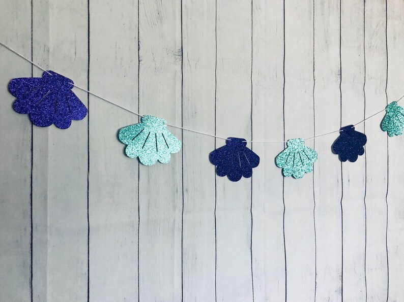 Mermaid Seashell Garland Mermaid Banner Seashell Garland | Etsy