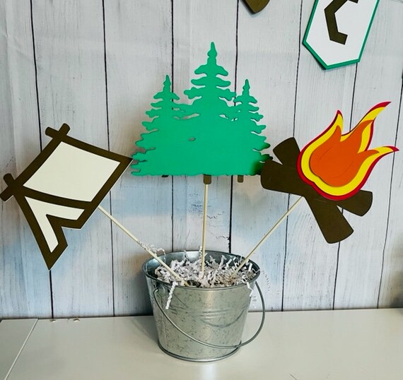 Camping Centerpieces Camping Party Decor Camping Birthday | Etsy