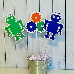 Robot Centerpieces, Robot Party Decor, Robot Themed Birthday Party ...