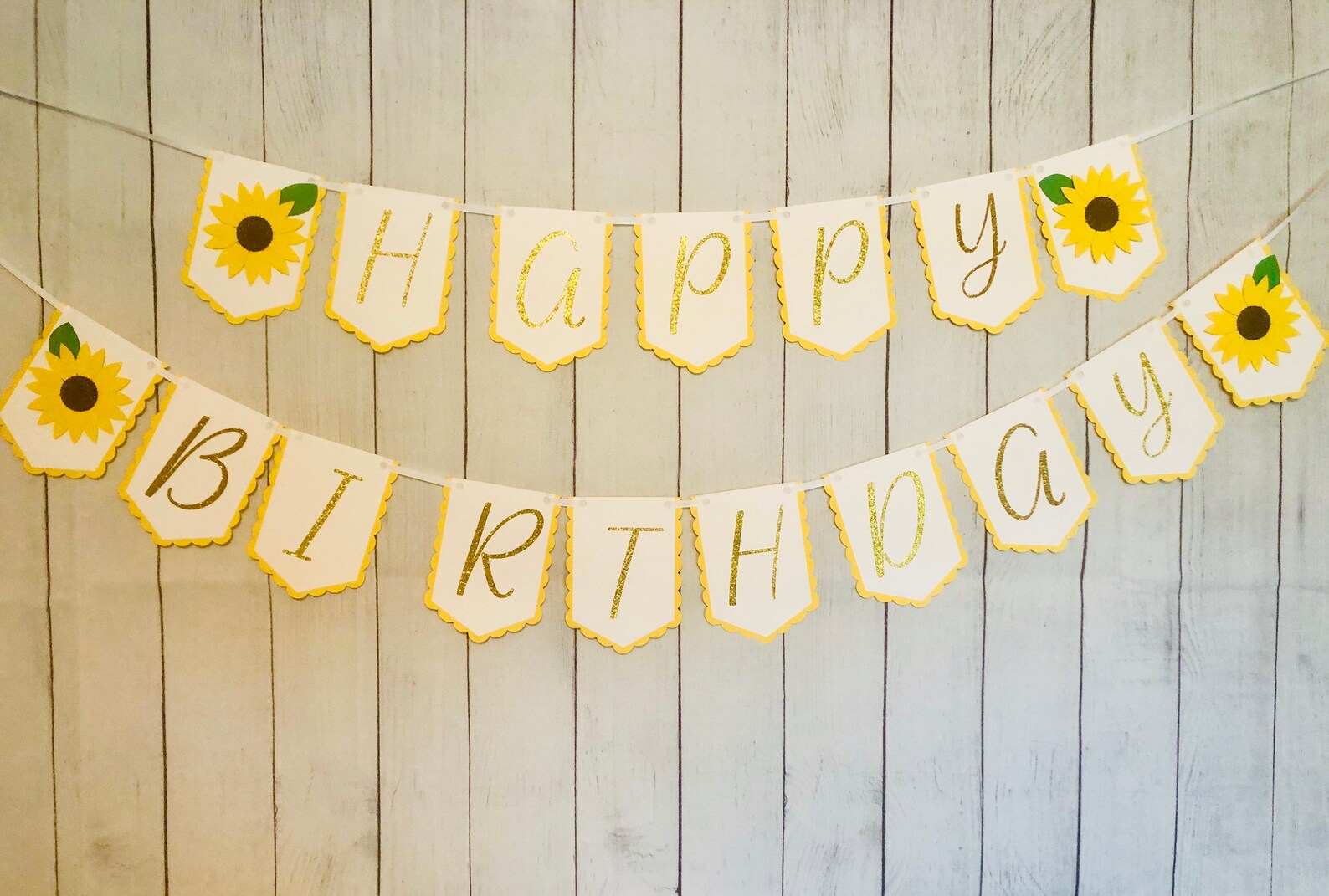 Sunflower Birthday Banner Sunflower Party Decor Sunflower | Etsy
