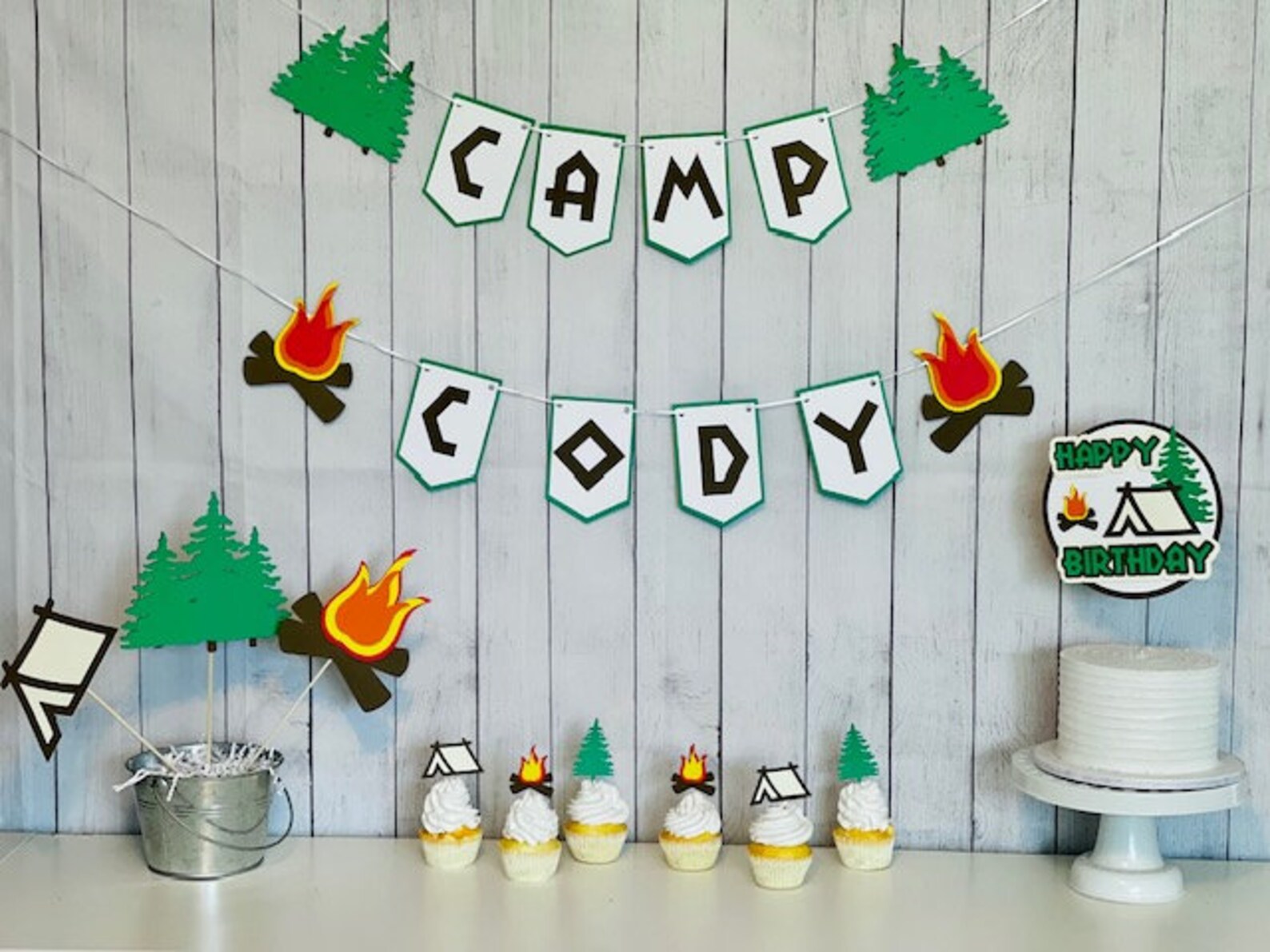 Camping Centerpieces Camping Party Decor Camping Birthday - Etsy