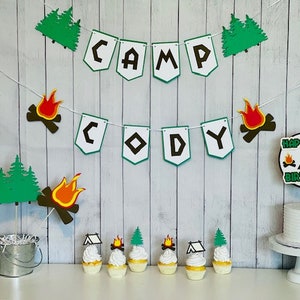 Camping Centerpieces, Camping Party Decor, Camping Birthday Party ...