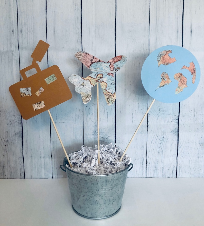 Traveling Centerpieces Traveling From Miss to Mrs Traveling | Etsy