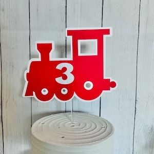 Train Cake Topper Train Party Decor Train Birthday Decor - Etsy