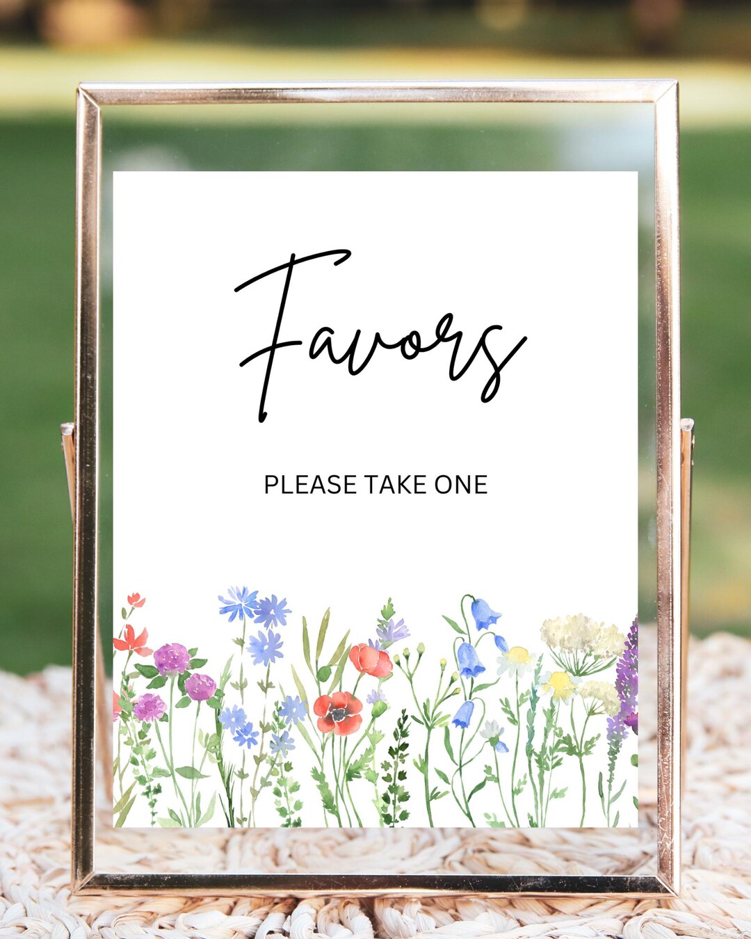 Floral Favor Printable Sign, Bridal Shower Decor, Floral Party Decor ...