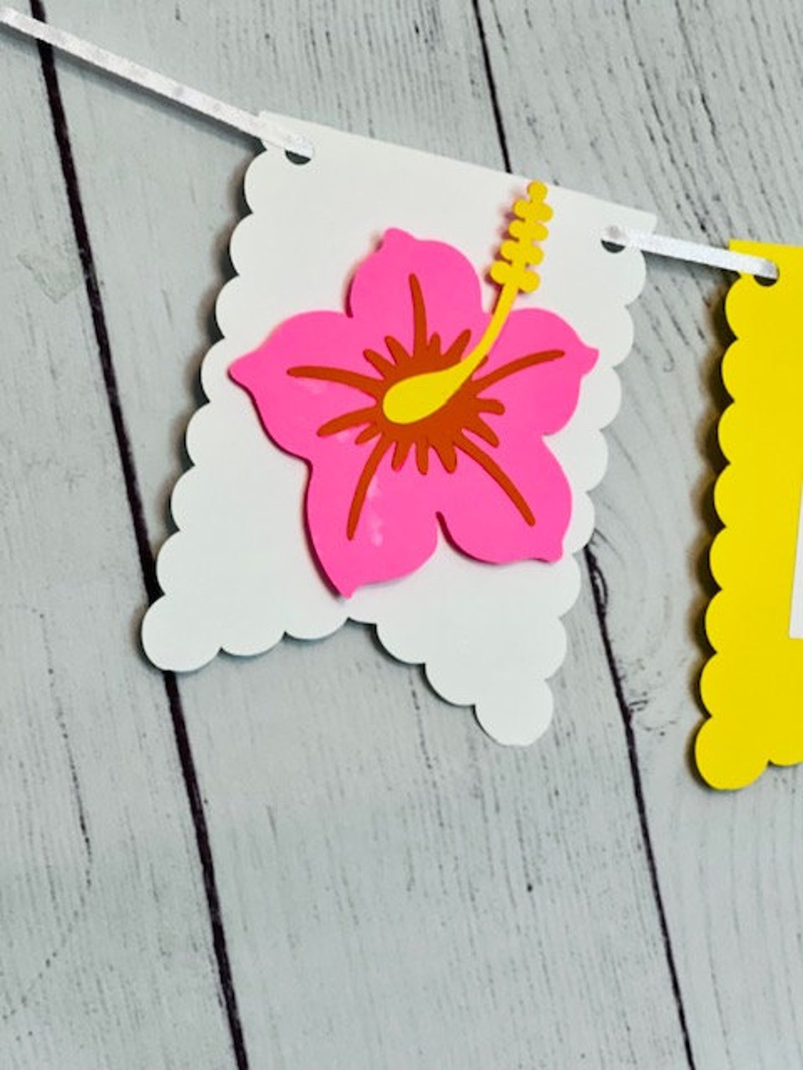 Hawaiian Birthday Banner Luau Birthday Banner Hawaiian Party - Etsy