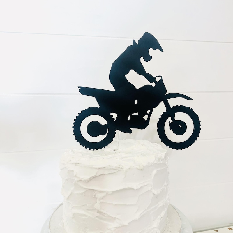 Motorcycle Cake Topper - Etsy