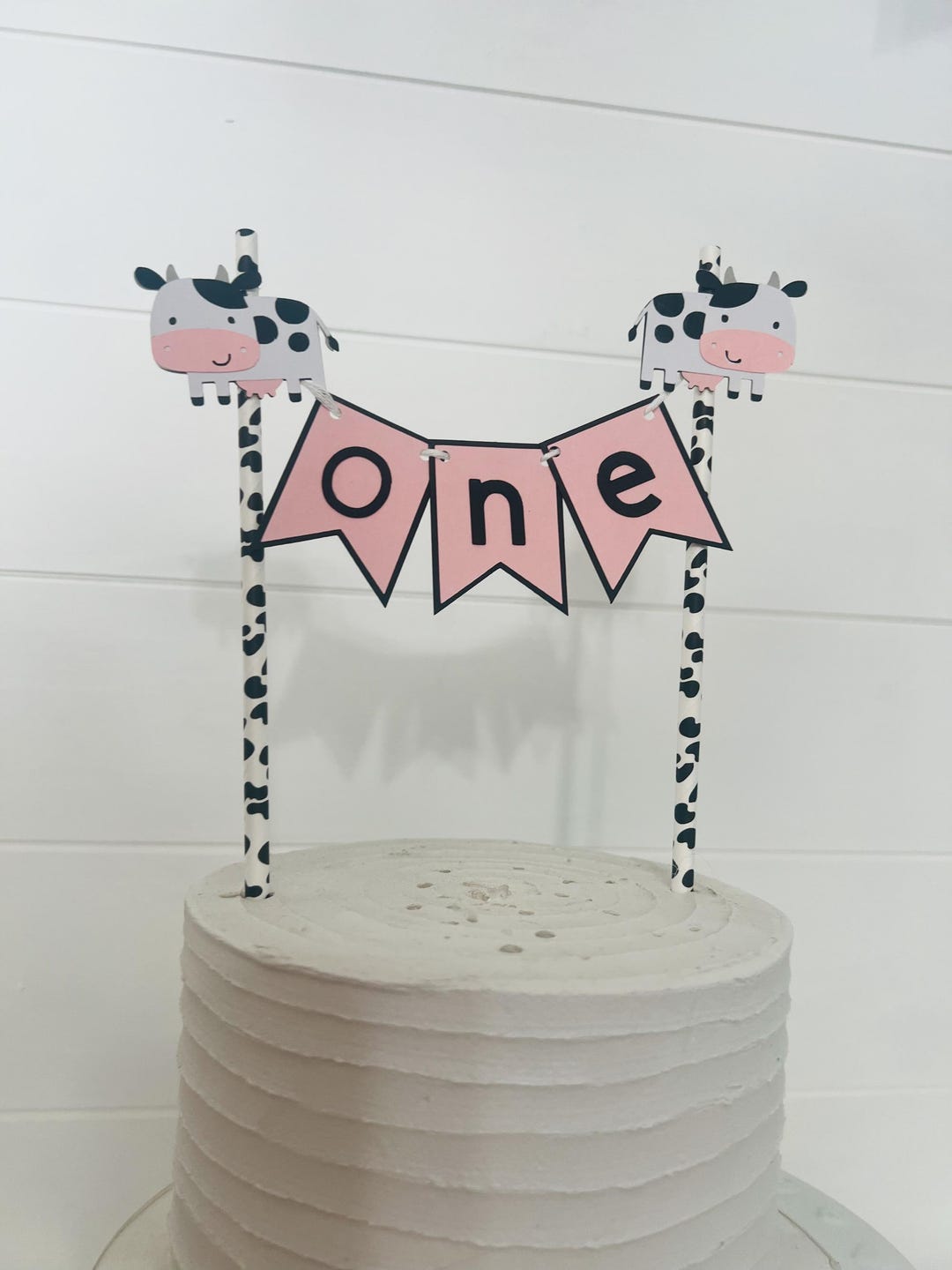 Cow First Birthday Cake Topper, Farm Animal Cake Topper, Cow Party ...