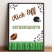 Football Party Sign, Printable Party Signs, Refreshments Sign ...