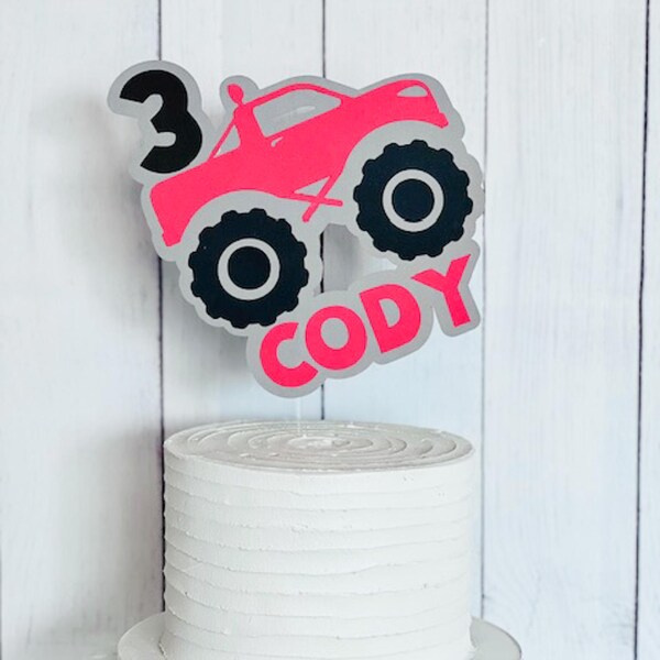 Monster Truck Cake Topper - Etsy