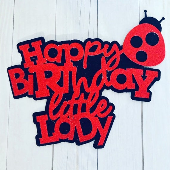 Lady Bug Cake Topper Lady Bug Party Decor Babys First | Etsy
