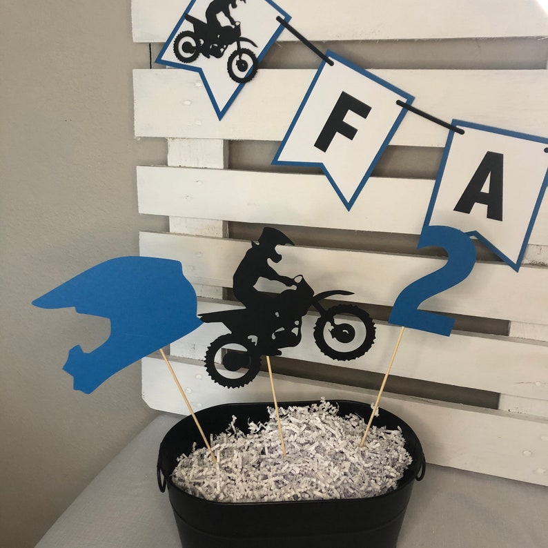 Dirt Bike Centerpieces Dirt Bike Party Decor Motorcycle - Etsy