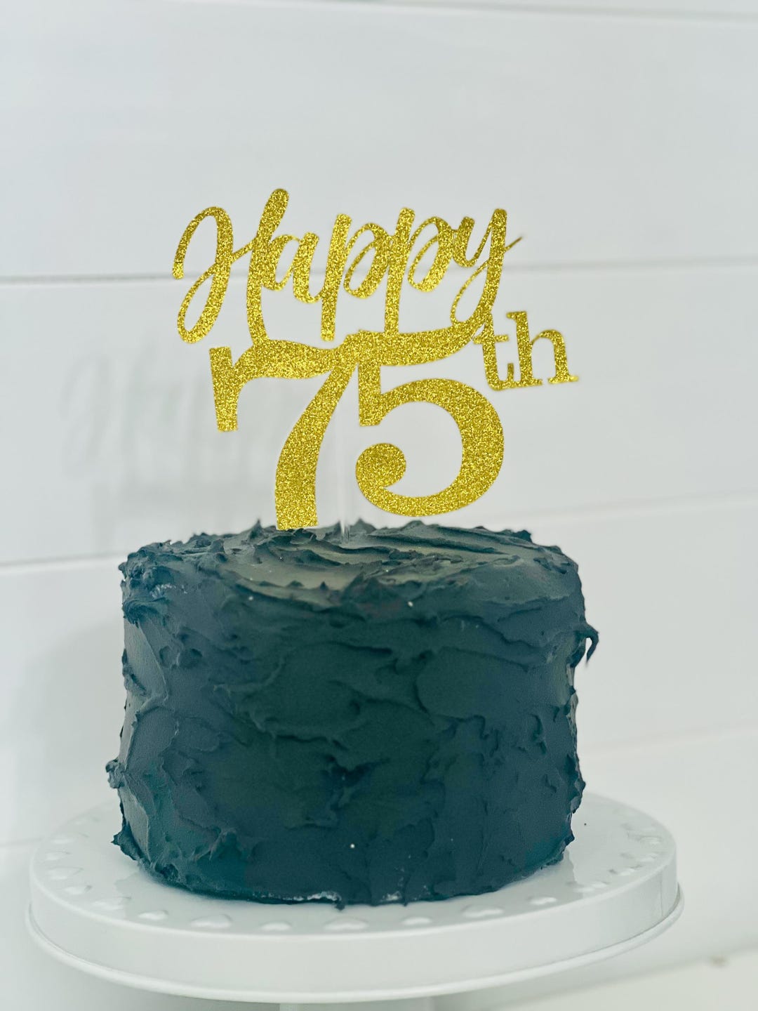75th Cake Topper, Birthday Cake Topper, Anniversary Cake Topper ...