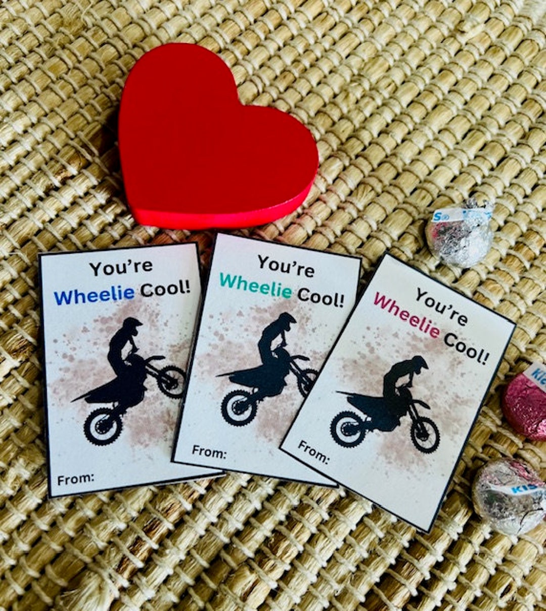 Valentines Dirt Bike Printable Cards, Valentines Day Motorcycle Cards ...
