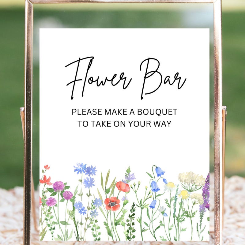 Bridal Shower Flower Bar - Etsy