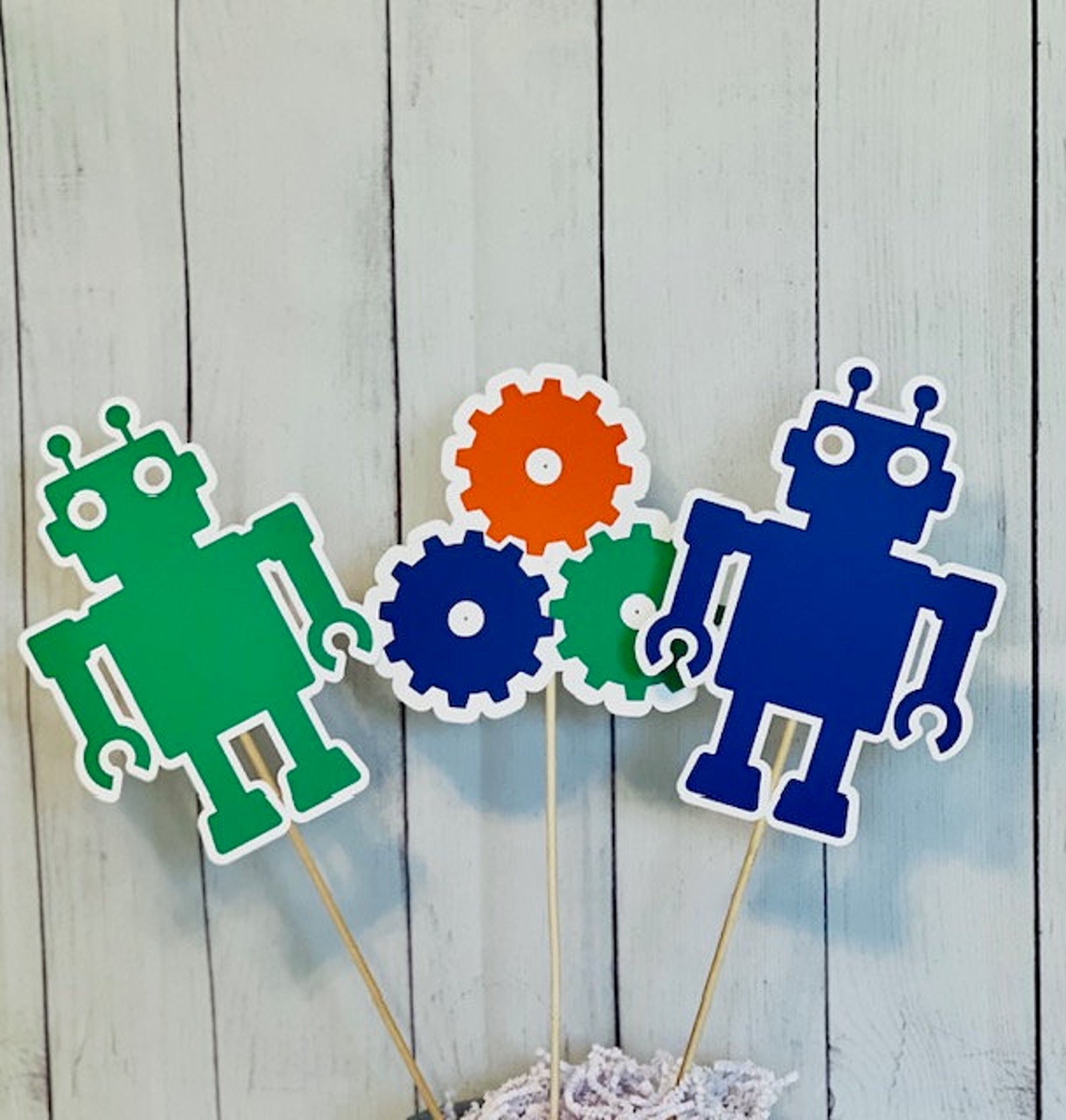 Robot Centerpieces Robot Party Decor Robot Themed Birthday - Etsy