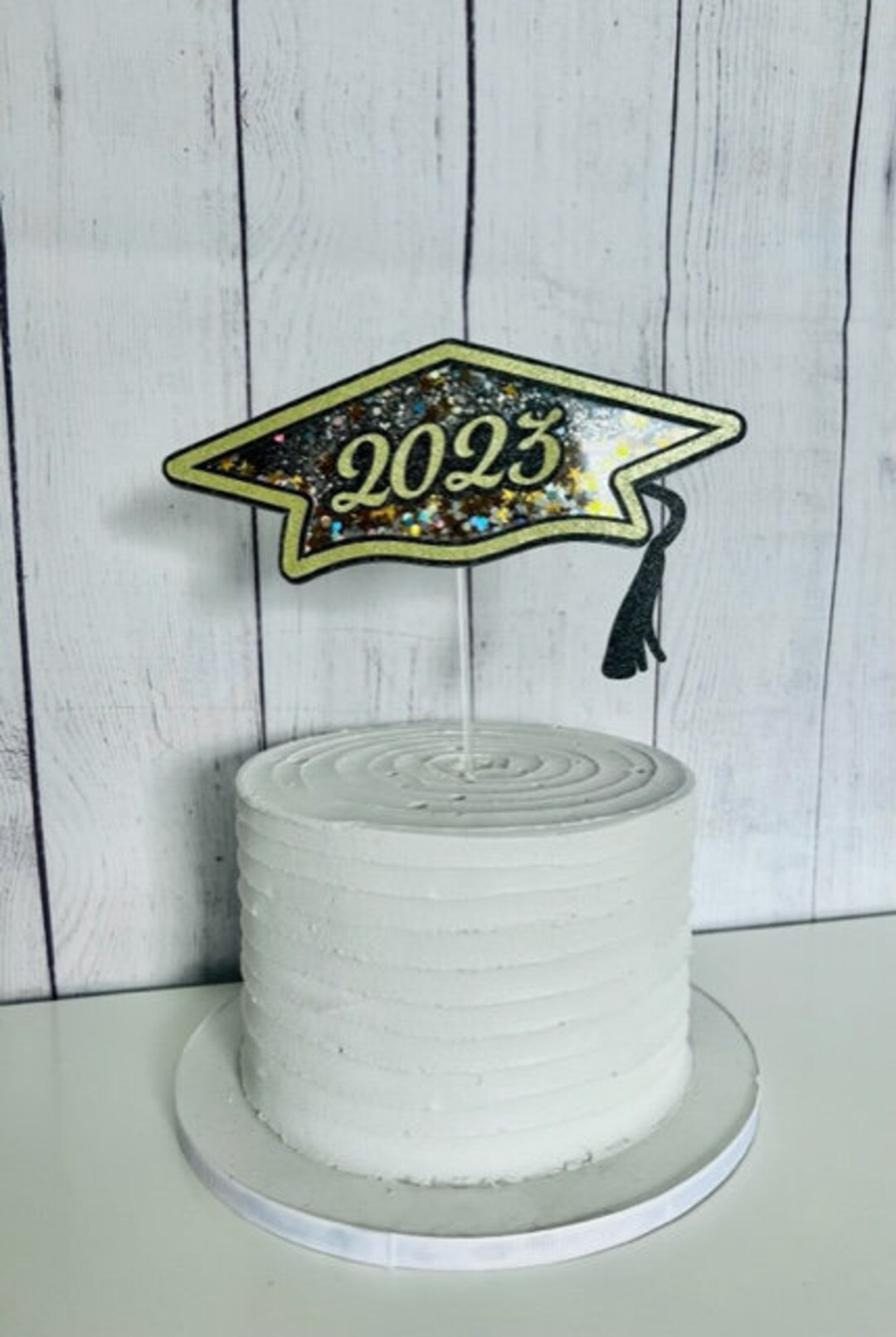 Graduation Cake Topper, Graduation Shaker Cake Topper, Glitter ...