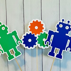 Robot Centerpieces, Robot Party Decor, Robot Themed Birthday Party ...