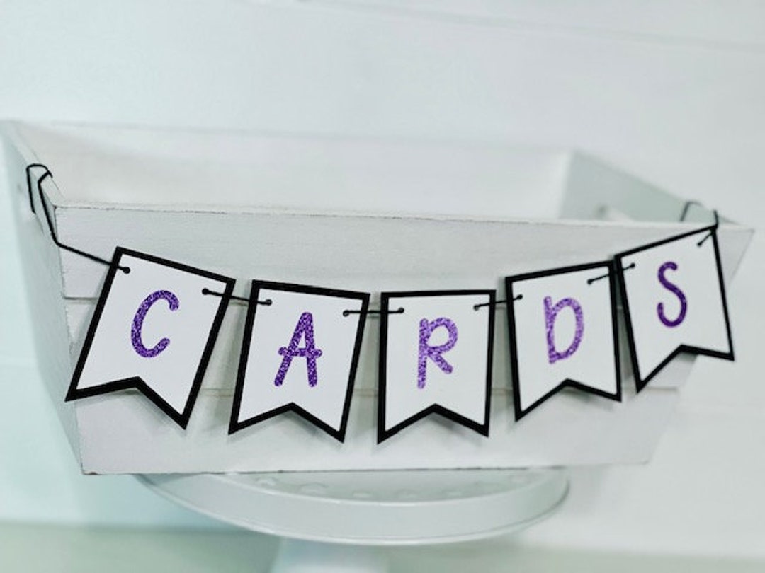 Card Banner, Birthday Card Banner, Card Box Banner - Etsy
