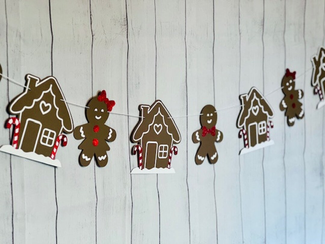 Gingerbread House Garland Gingerbread Garland Gingerbread - Etsy