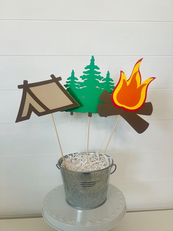 Camp Party Centerpieces