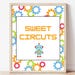 Robot Sweet Circuits Sign, Kids Birthday Party Decor (digital Download ...