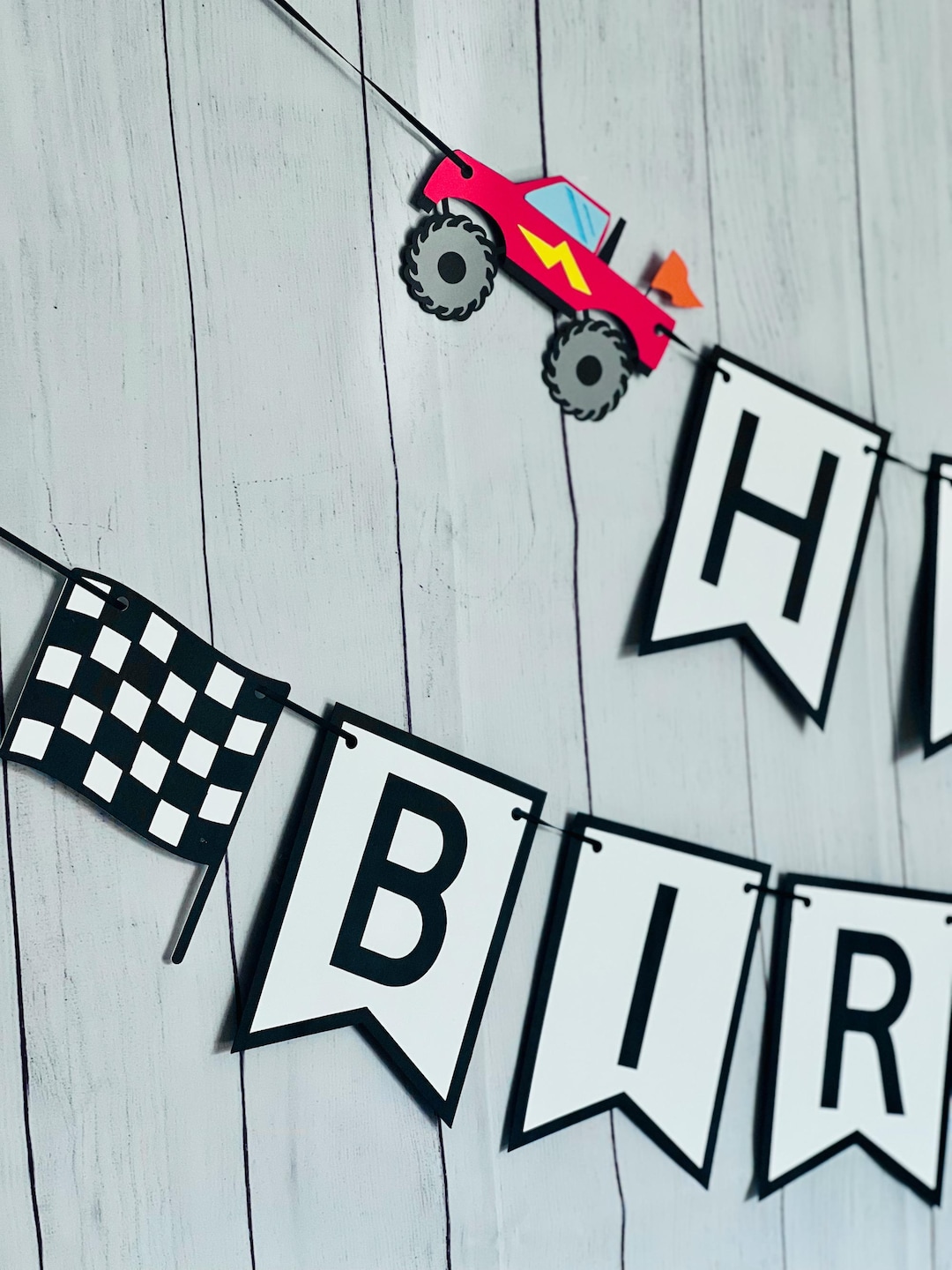 Monster Truck Birthday Banner, Off-road Party Decor, Truck Theme ...