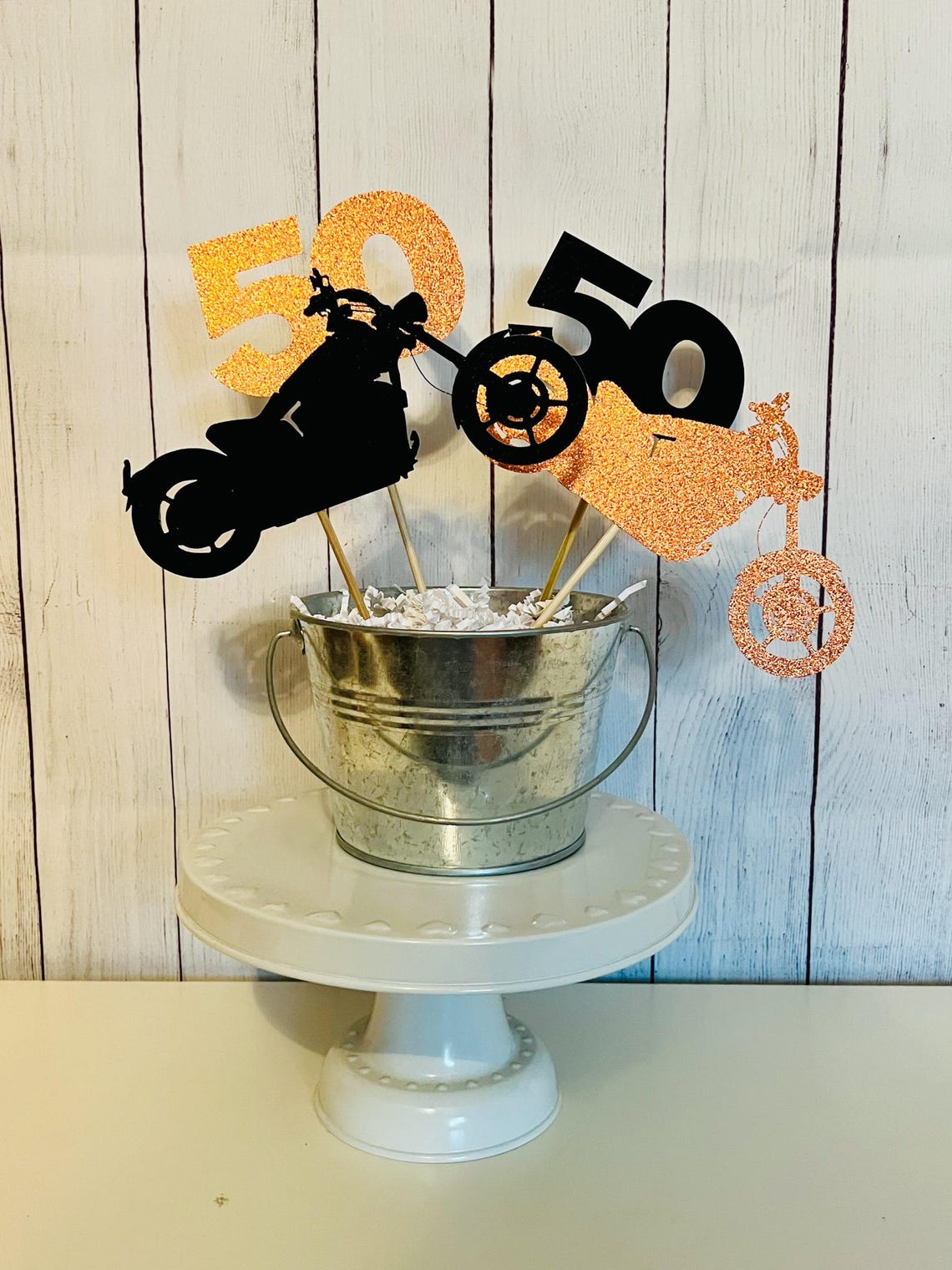 Motorcycle Party Centerpiece, Harley Inspired Decor, Biker Theme - Etsy