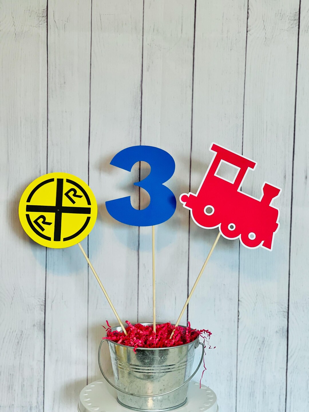 Train Party Centerpieces, Train Party Decor, Choo Choo Train Party ...