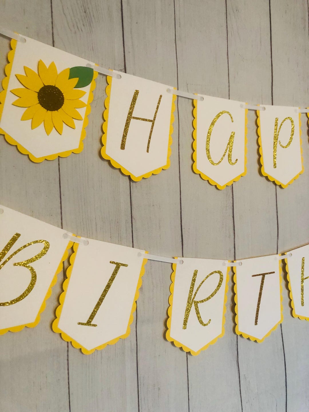 Sunflower Birthday Banner, Sunflower Party Decor, Sunflower Birthday ...