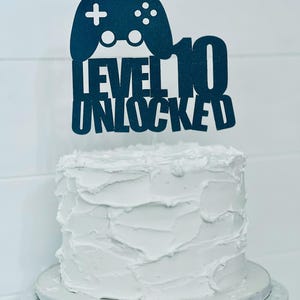 Level 10 Acrylic Cake Topper - Etsy