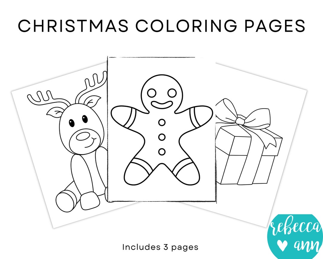 Kids Christmas Coloring Pages, Christmas Activity for Kids, Coloring ...