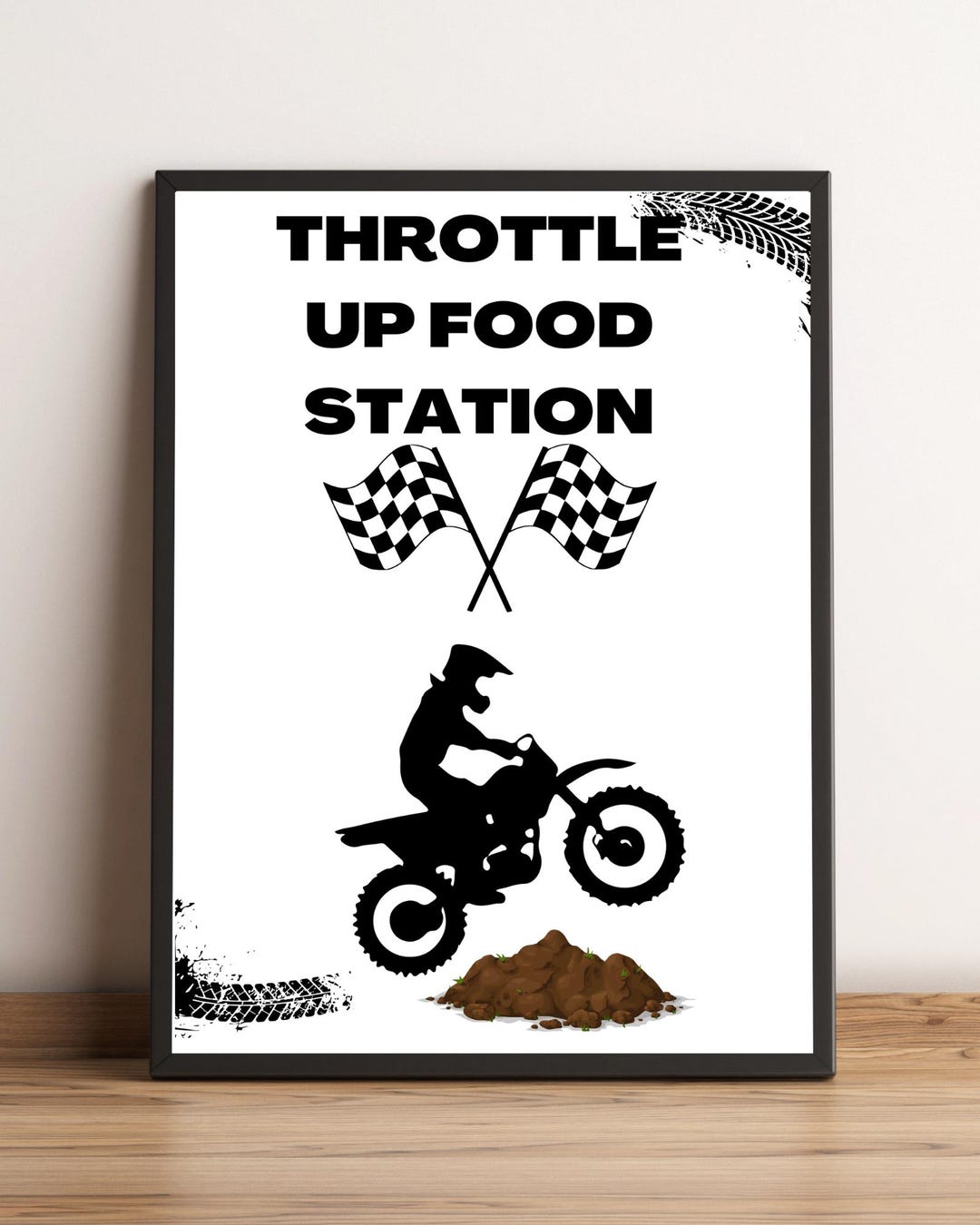 Dirt Bike Party Printable, Throttle up Food, Motorcycle Party Printable ...