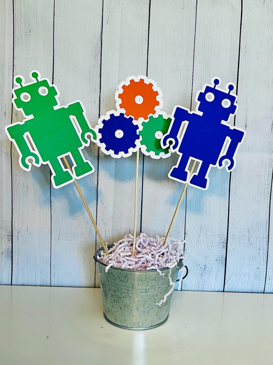 Robot Centerpieces, Robot Party Decor, Robot Themed Birthday Party ...