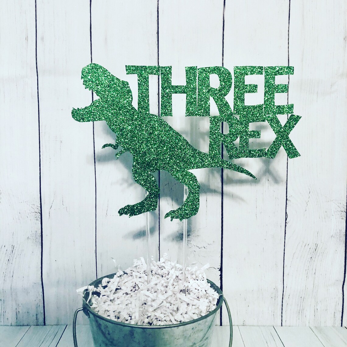 Three Rex Cake Topper Dinosaur Cake Topper Dino Cake Topper | Etsy