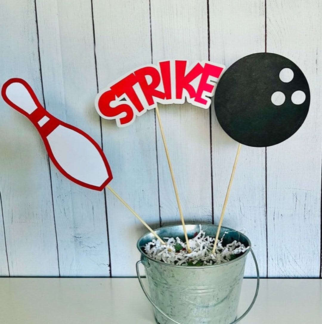 Bowling Centerpieces, Bowling Party Decor, Bowling Party, Centerpieces ...
