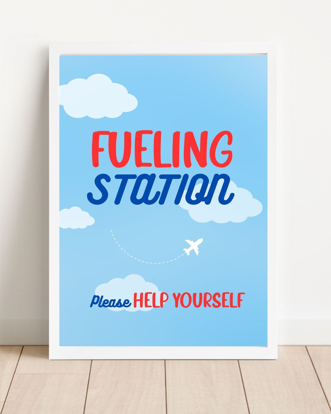 Airplane Printable, Fueling Station Party Printable, Baby Shower ...
