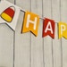 Candy Corn Birthday Banner, Candy Corn Banner, October Birthday Banner ...