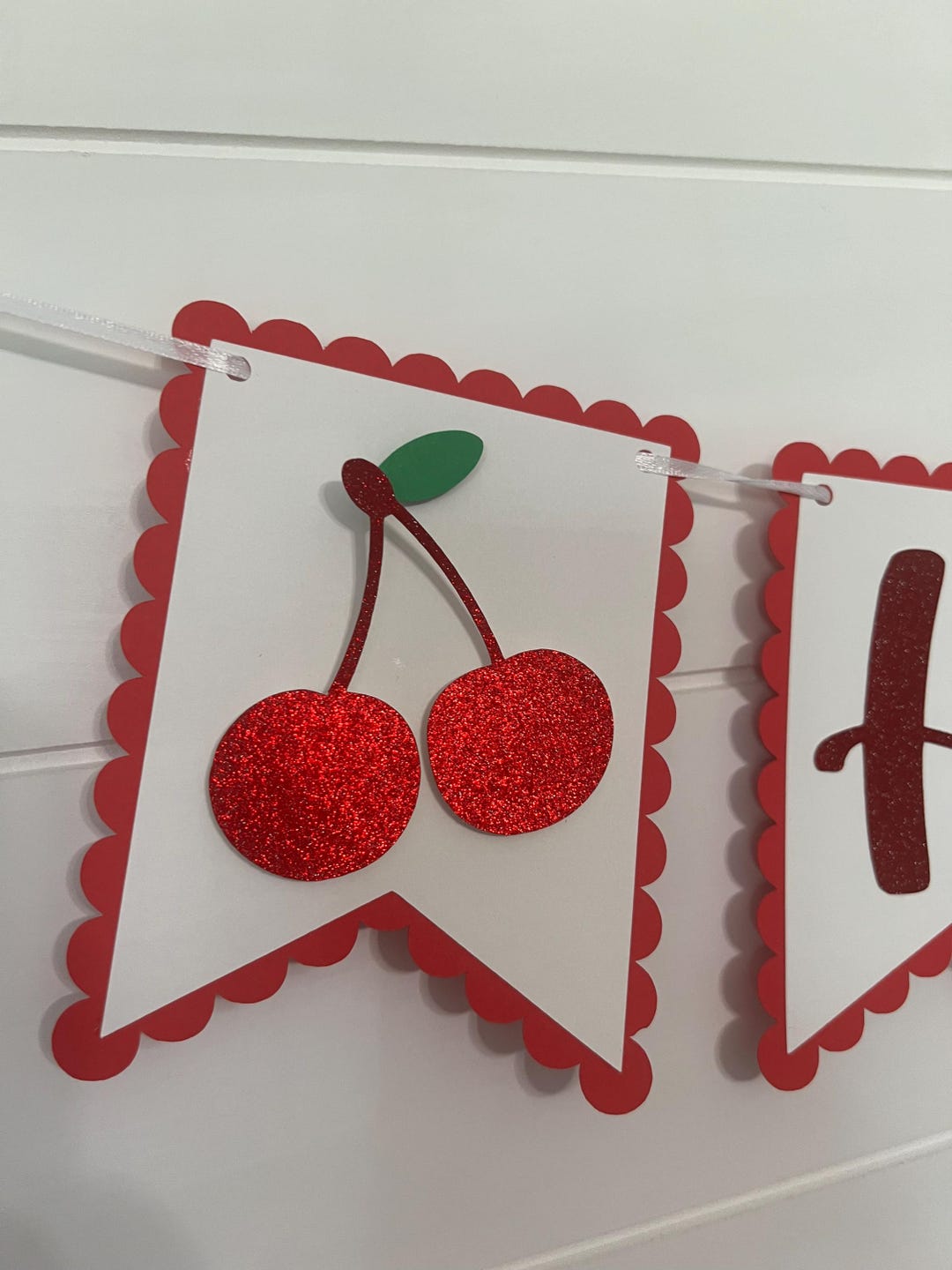 Cherry Birthday Banner, Cherry Party Decor, Cherry Party Decor, Cherry ...