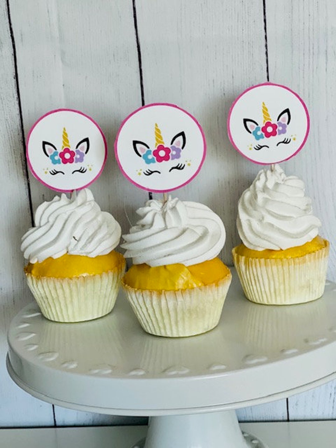 Printable Unicorn Cupcake Toppers Unicorn Cupcake Toppers Unicorn