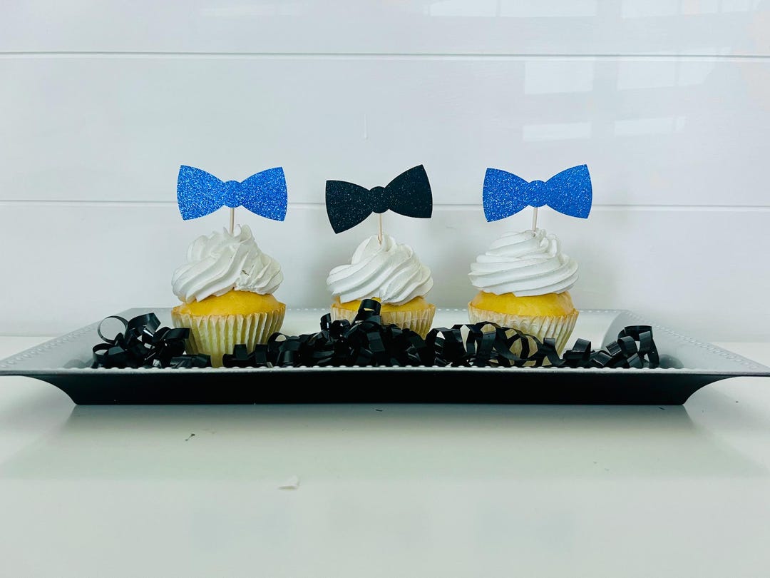 Bow Tie Cupcake Toppers, Mr Onederful Cupcake Toppers, Little Gentleman ...