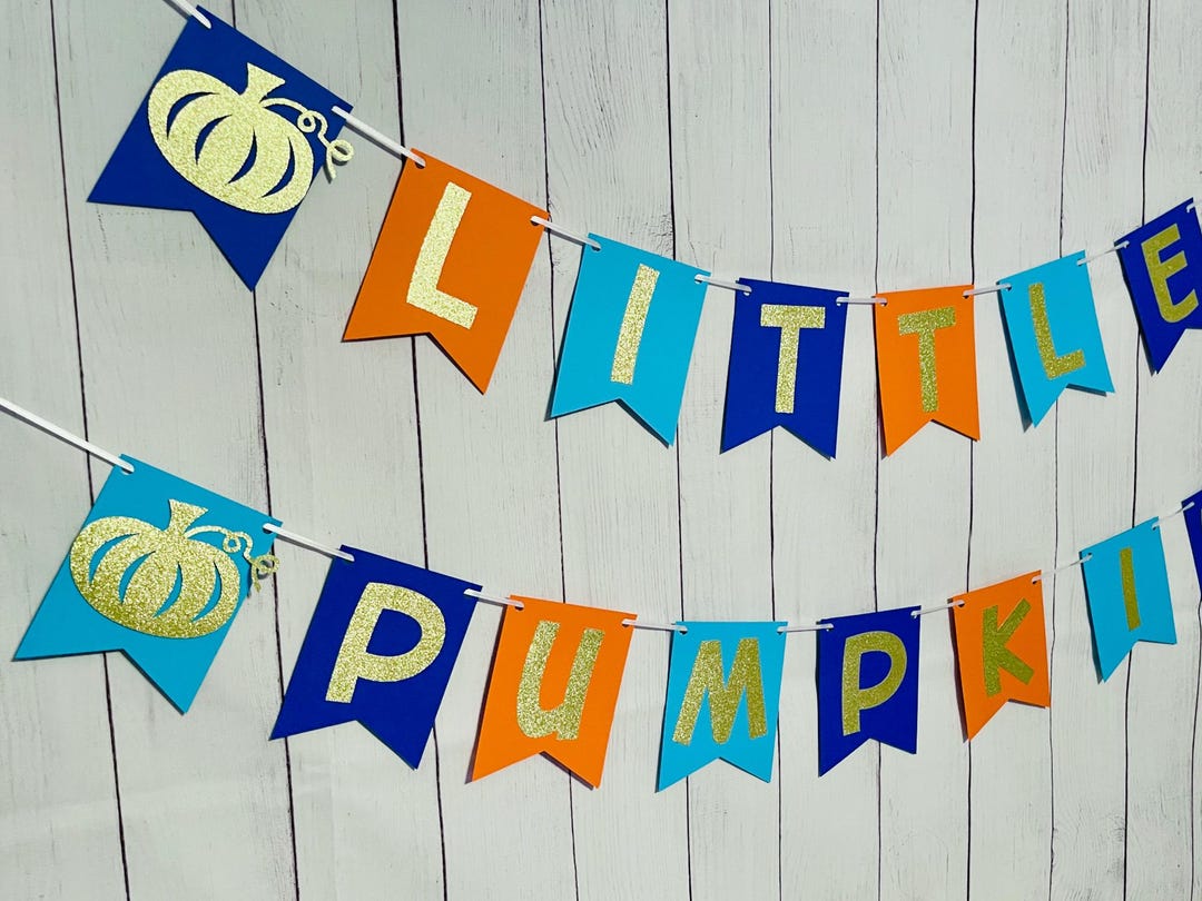 Little Pumpkin Baby Shower Banner, Little Pumpkin Banner, Little ...