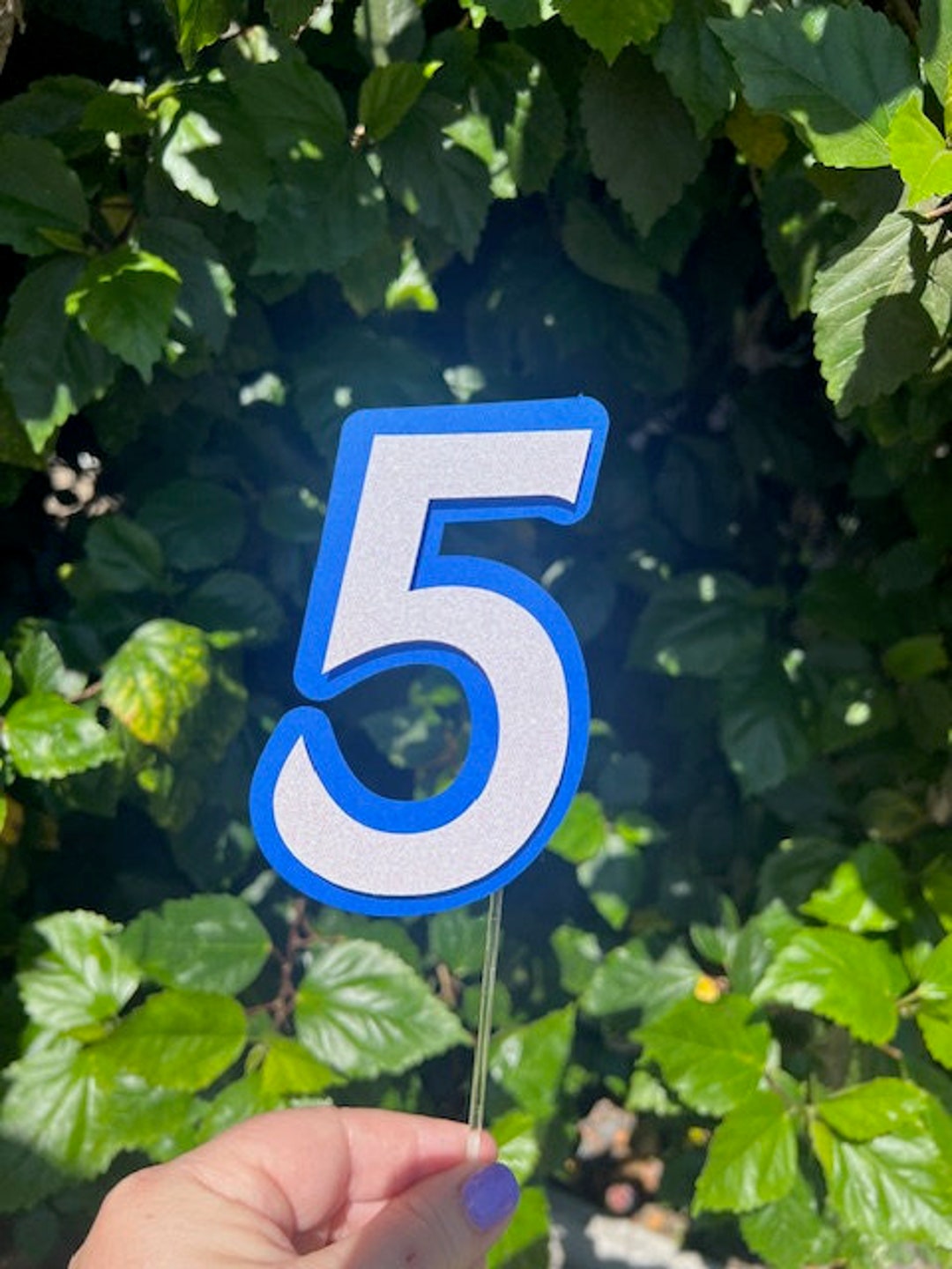 Blue Number Cake Topper, Blue Age Cake Topper, Age Cake Topper, Blue ...