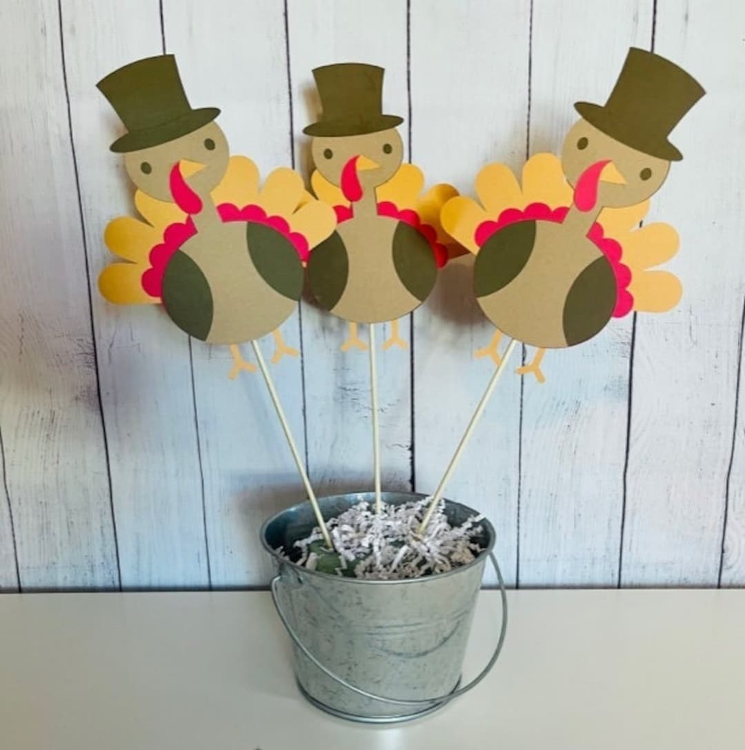 Turkey Day Centerpieces, Thanksgiving Centerpieces, Turkey Centerpieces ...