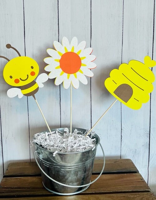 Bee Centerpieces What Will It Be Centerpieces What Will It - Etsy