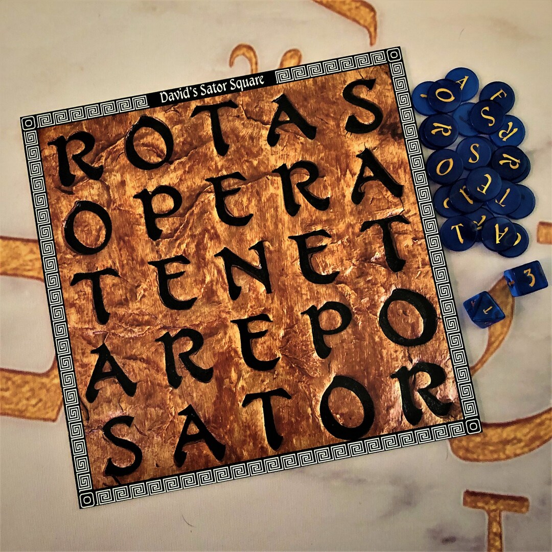 Sator Square & Paternoster Board Game - Etsy